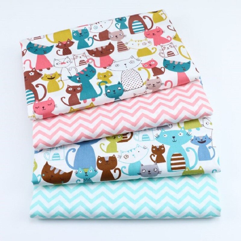 Pure Cotton Cartoon Printed Fabric Hand DIY Patchw... – Vicedeal