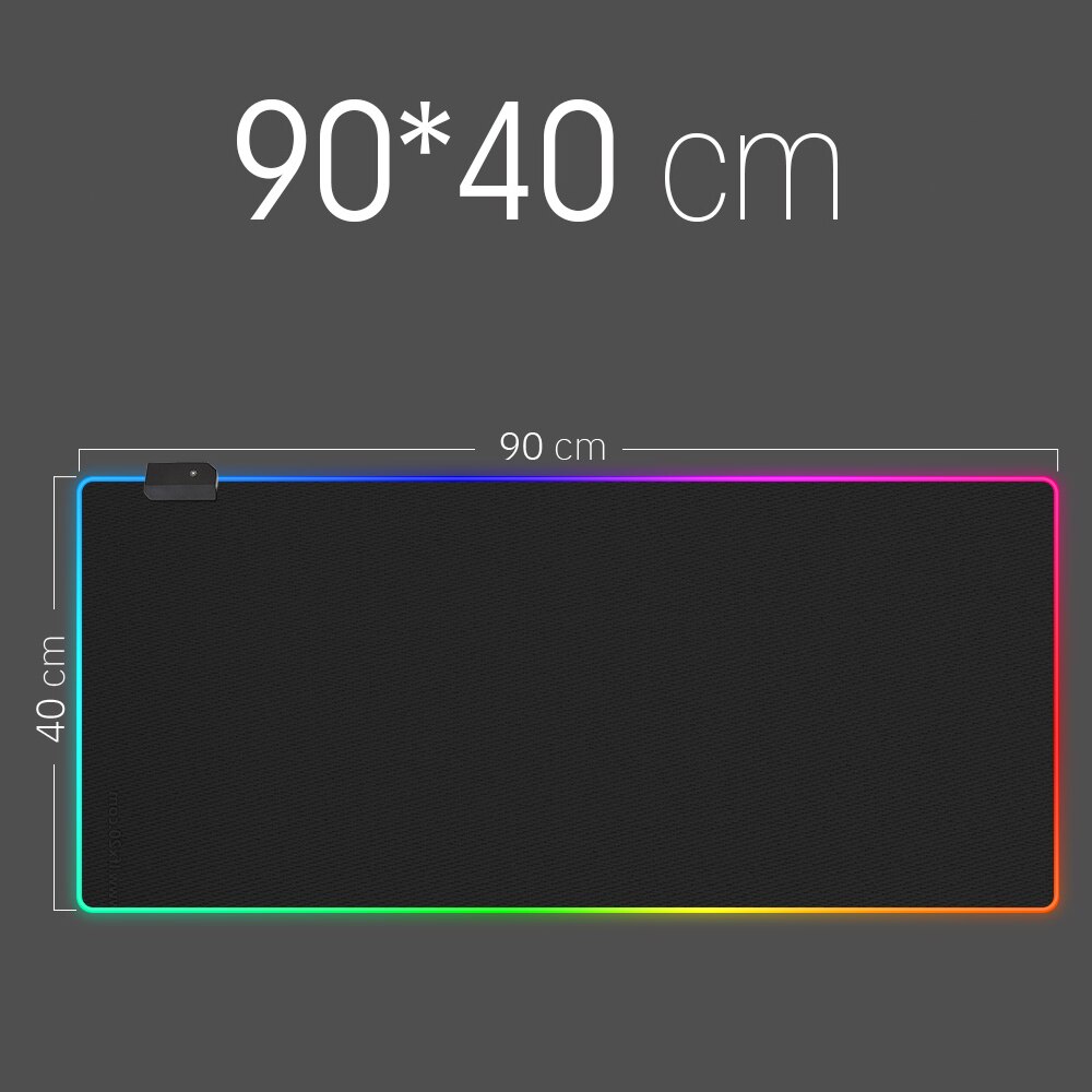 LED Light Mousepad RGB Keyboard Cover Desk-mat Col... – Grandado