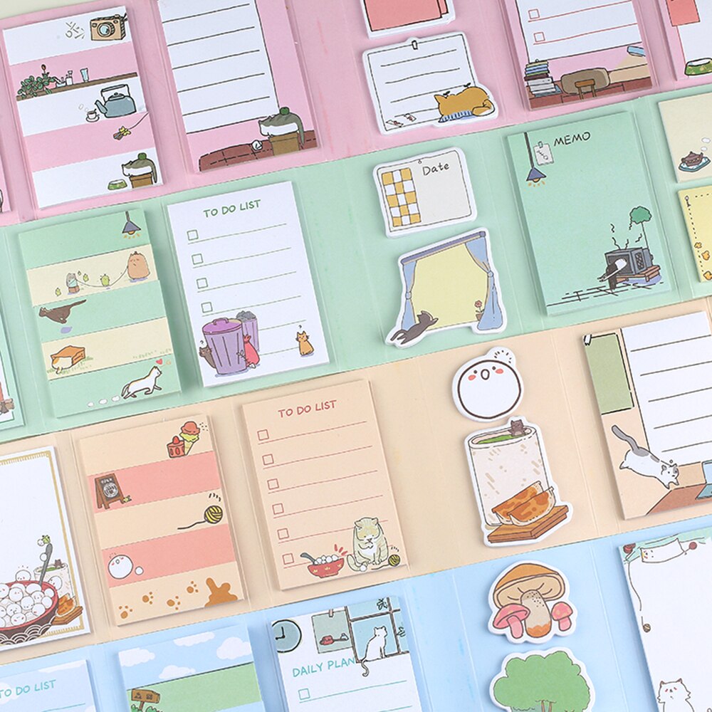 260 Vellen Multi-Fold Sticky Notes Mooie Cartoon M... – Grandado