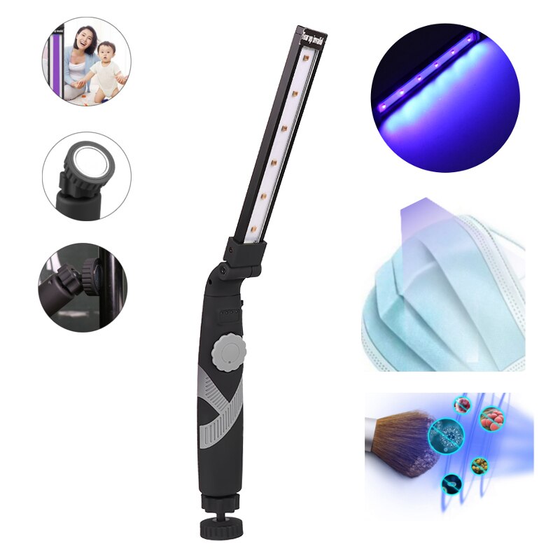 USB Rechargeable UV Sterilizer Lamp Home Portable ... – Vicedeal