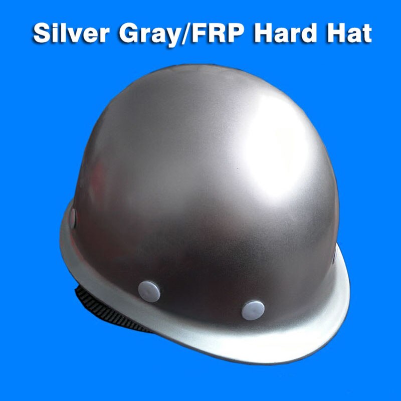 FRP Hard Hat DIY Silver Gray Safety Helmet Lightwe... – Vicedeal