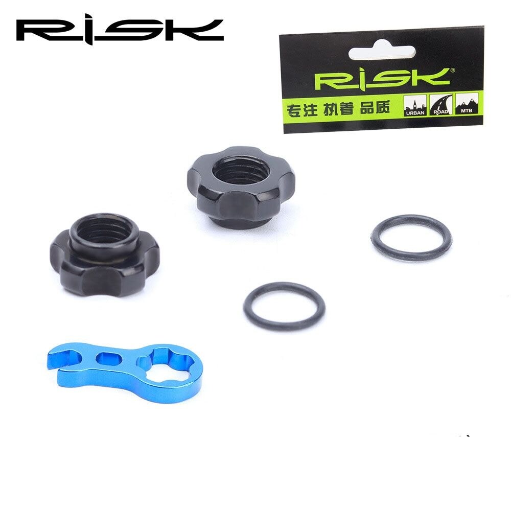 1 Set RISK Mountain Bike Presta Valve Nut with Ins... – Grandado