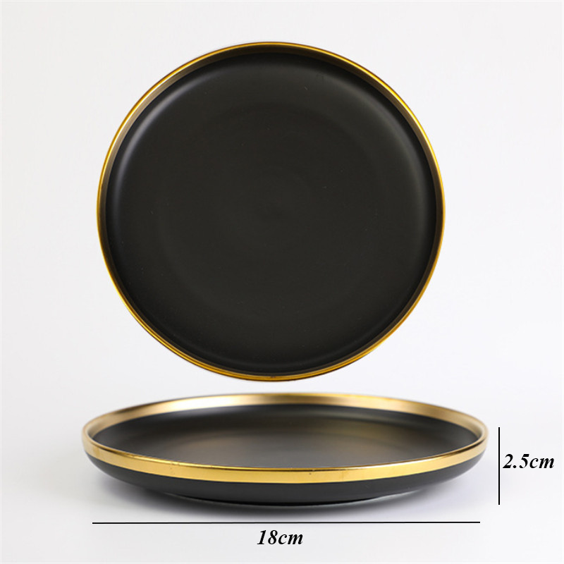 European Porcelain Dinner Plate Kitchen Tableware ... – Vicedeal