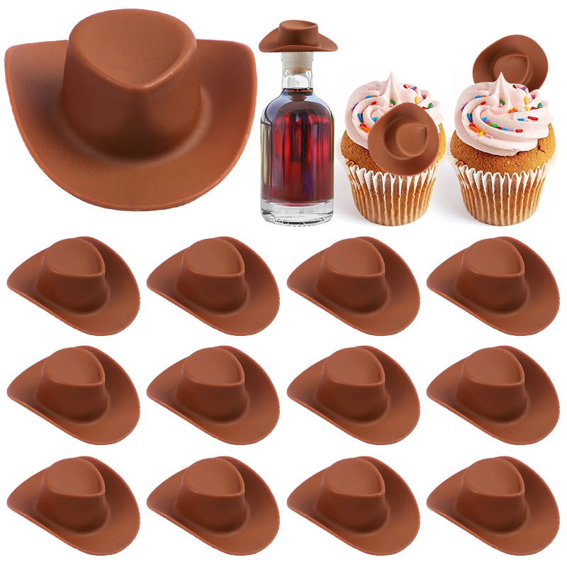 10/30/50Pcs Mini Cowboy Hats DIY Bottle Cupcake To... – Grandado