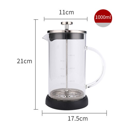 French Press Coffee/Tea Brewer Coffee Pot Coffee M... – Grandado