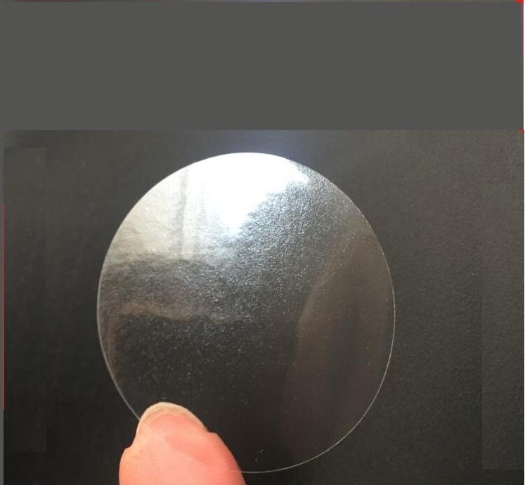 round Transparent PVC Sticker Self Sealing circle ... – Grandado