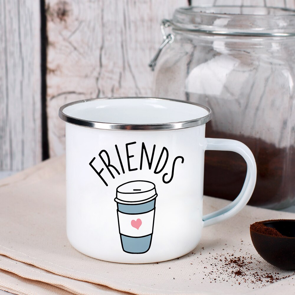 Friends Cartoon Food Enamel Coffee Mugs Home Tumbl... – Vicedeal