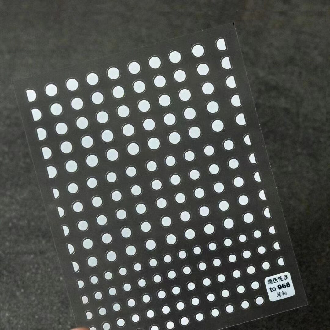 Dot pattern Black and White 3D Engraved Nail Stick... – Grandado