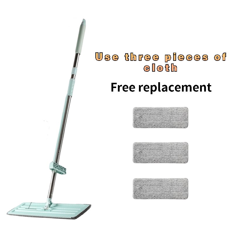 Green Squeeze Flat Mop Quick-drying Microfiber Clo... – Vicedeal