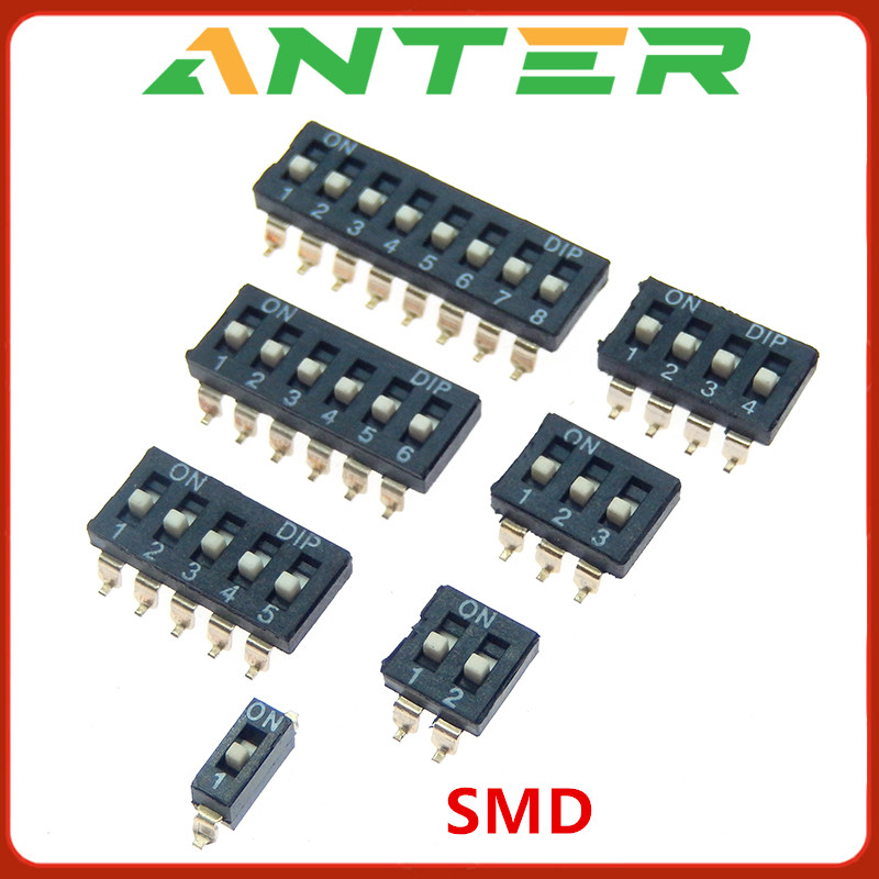 10pcs/lot Slide Type SMT SMD Dip Switch, 2.54mm Pi... – Grandado