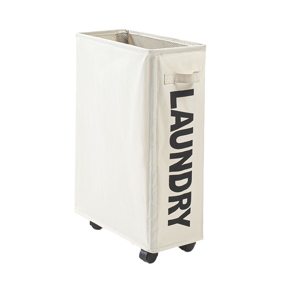 Foldable Dirty Clothes Basket Trolley Large Capaci... – Grandado