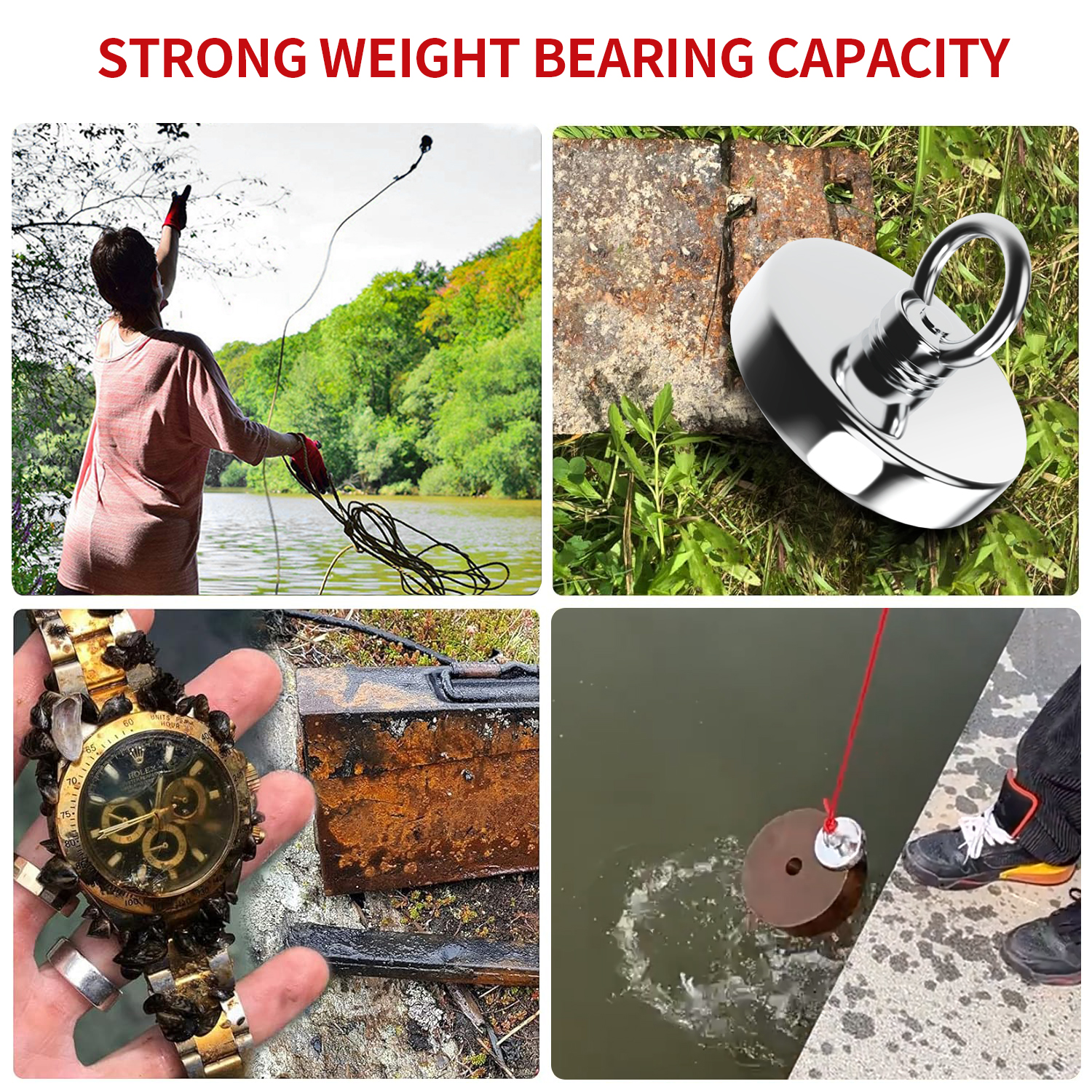 N52 Super Strong Neodymium Fishing Magnet Hook Hea... – Grandado