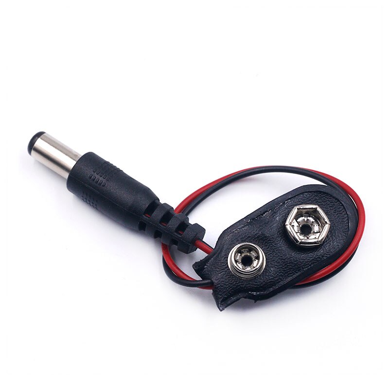 9v dc batteri strömkabel plug clip barrel jack kon... – Grandado