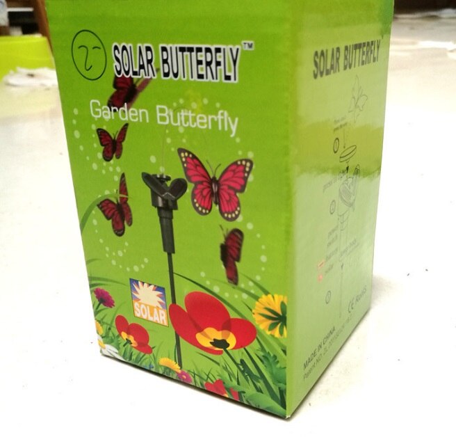 Solar Energy and Dry Battery Artificial Flying Butterfly Beautiful ...