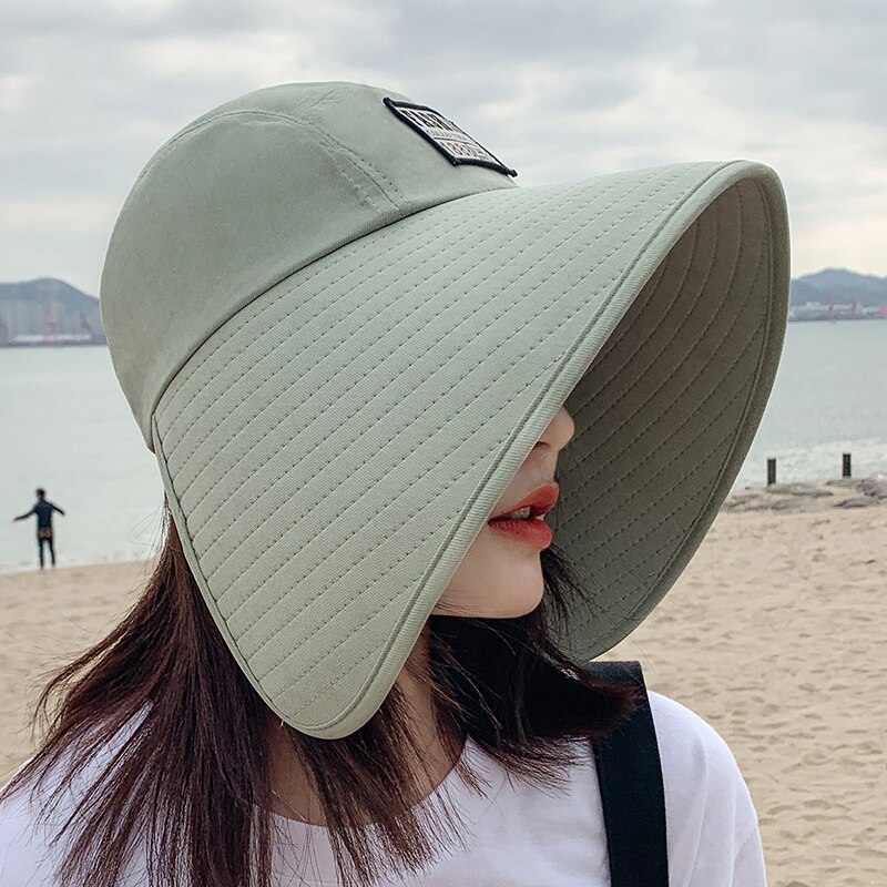 Women Summer Hat Big Brim Adjustable Anti-UV Prote... – Vicedeal