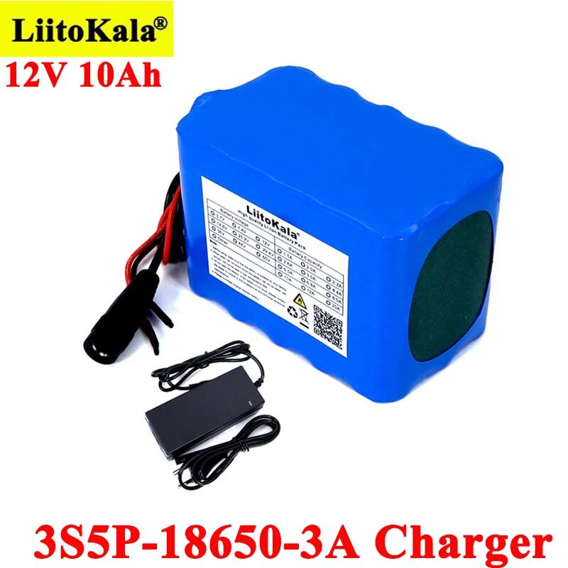 Liitokala 12V 10Ah 18650 li-lon battery pack 10000... – Vicedeal