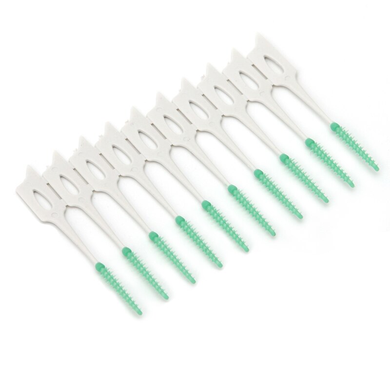 40Pcs/box Soft Toothpick ToothBrush Clean Between ... – Grandado