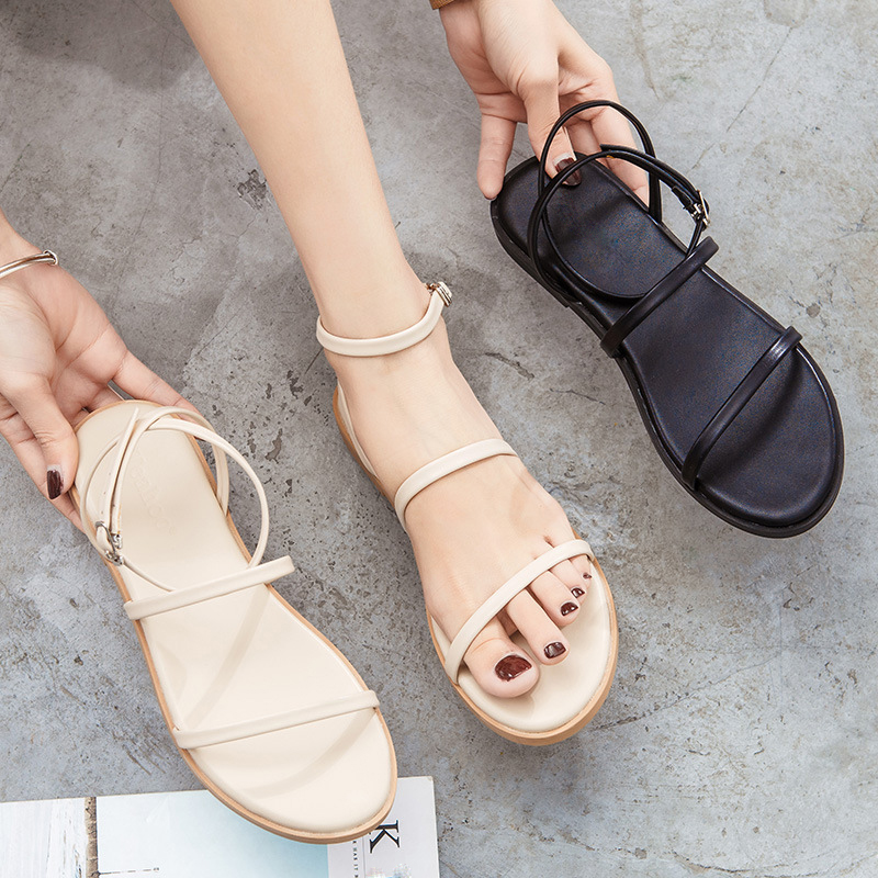 Summer Casual Woman Sandals buckle Gladiator chunk... – Grandado