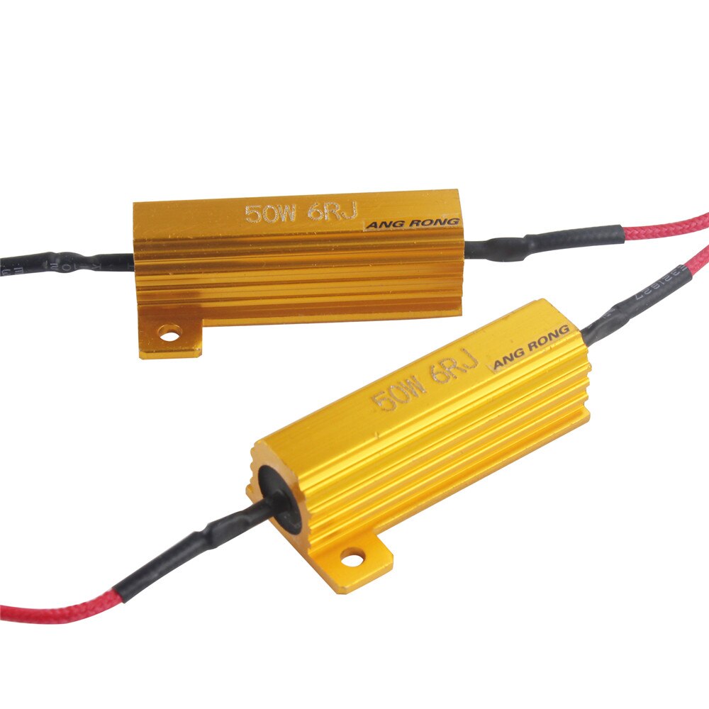 ANGRONG 2X LED Load Resistors 50W 6 ohm Stop Car L... – Grandado