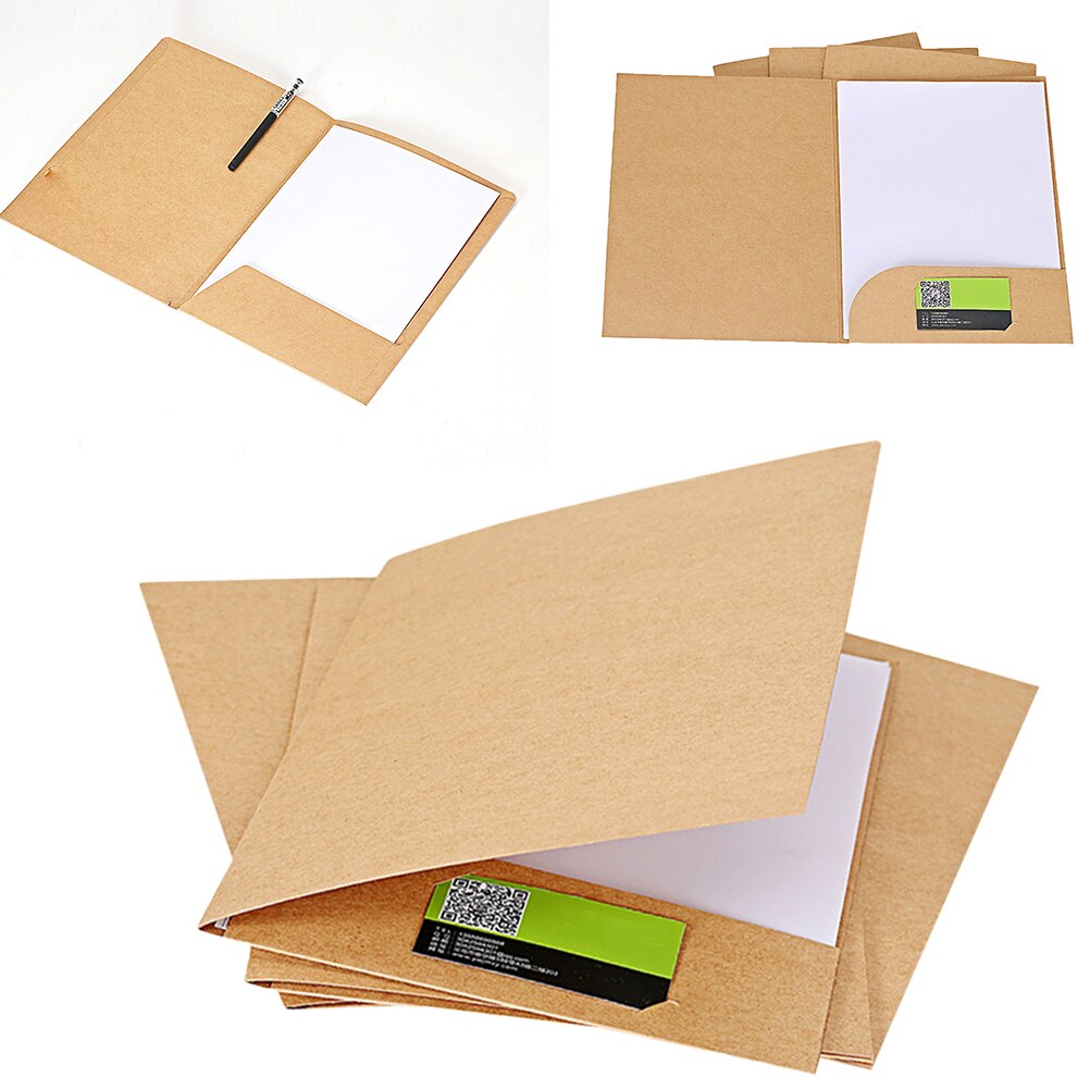 20pcs A4 Kraft Papier Presentatie Map Project Best... – Vicedeal