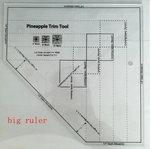 NON-SLIP The Pineapple Ruler Quilting Ruler Pineap... – Grandado