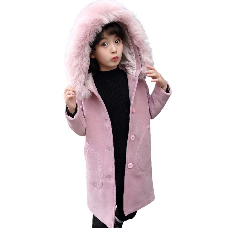 Winter Princess Kid Girls' Woolen Coat Autumn ... – Vicedeal