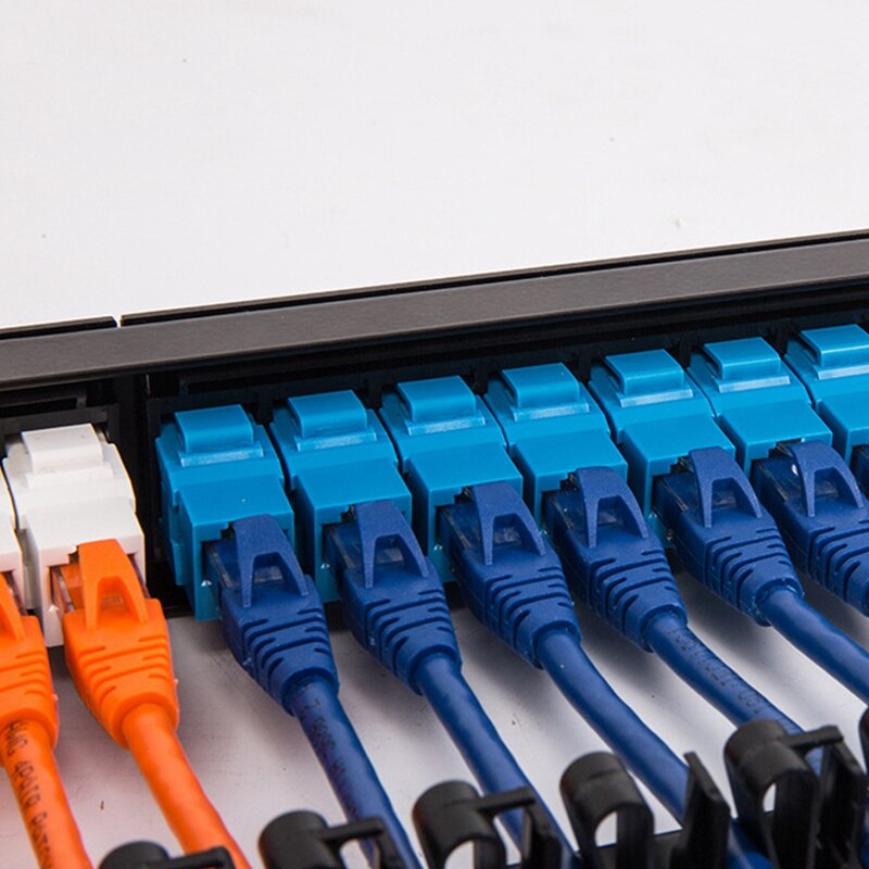 19 1U Rack Mount P-Through 24 Port CAT6 Patch Pane... – Grandado