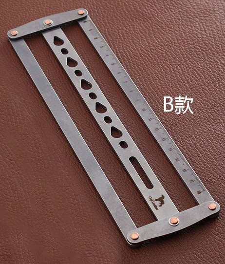 Belt-assisted positioning punch ruler, belt leathe... – Vicedeal