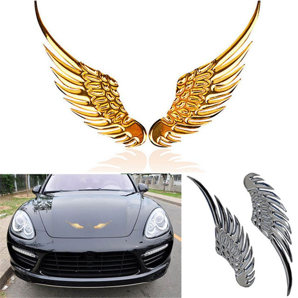 Wings Stickers Metal Sticker Emblem Badge Decal Ca... – Grandado