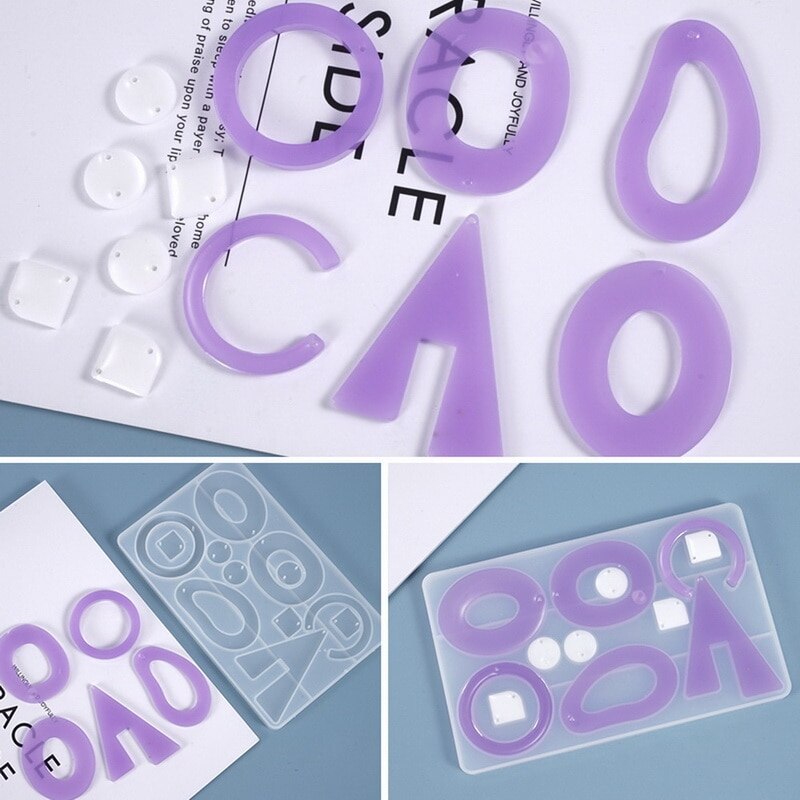 Crystal Epoxy Hars Uv Lijm Mold Silicone Oorbel Ha... – Grandado
