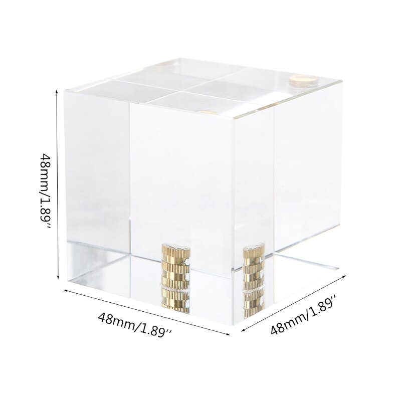 Optical Glass Cube Quarter Nut Camera Lens Effects... – Grandado