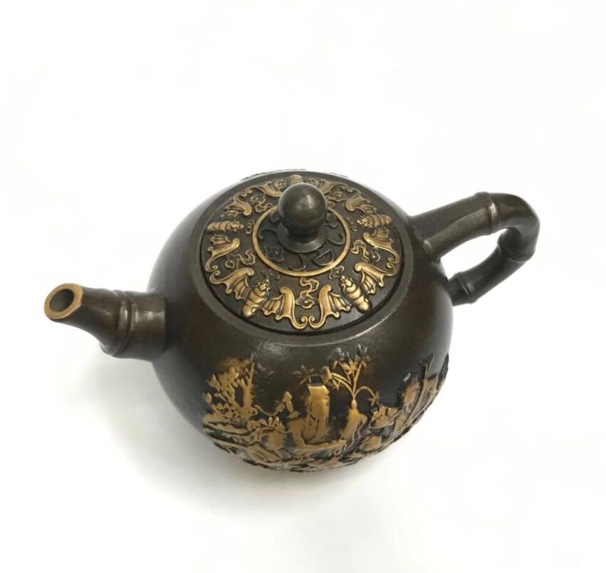 Chinese pure copper eight immortals teapot crafts ... – Grandado