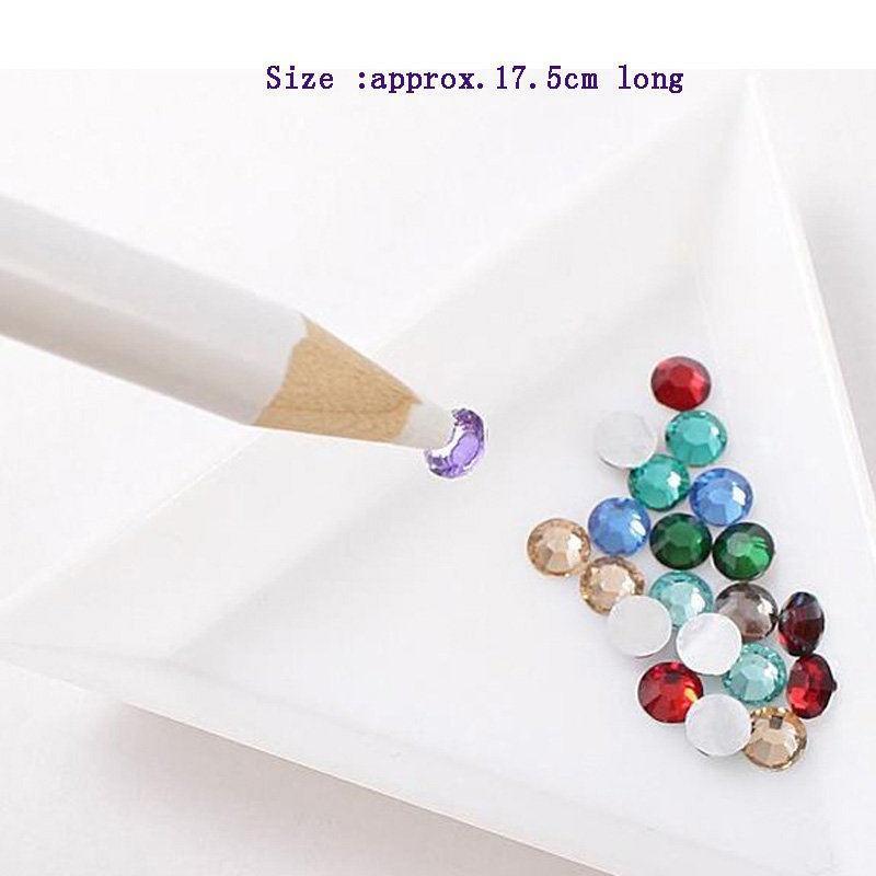 1Pc Dual-Ended Puntjes Pen Strass Studs Picker Wax... – Grandado