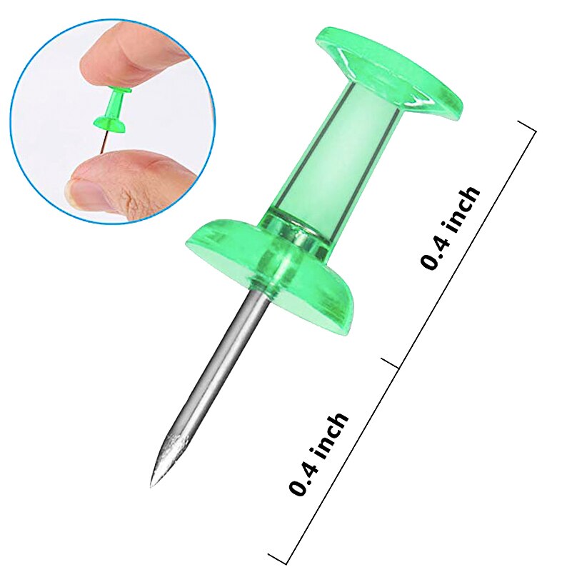 LMDZ 50Pcs Clear Push Pins Drawing Pins Notice Cor... – Vicedeal