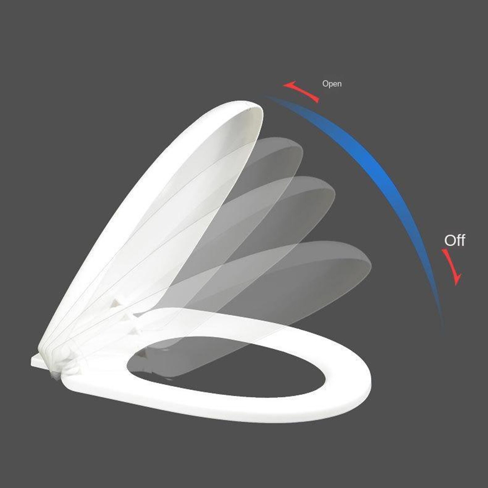 Bathroom Slow Close Toilet Seat Stainless Hinges E... – Grandado