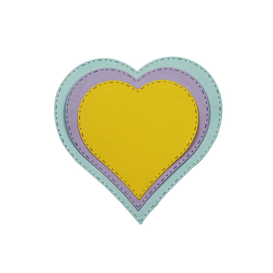 10 Sizes Heart Shape Die Cut Set Embossing Cut Tem... – Grandado
