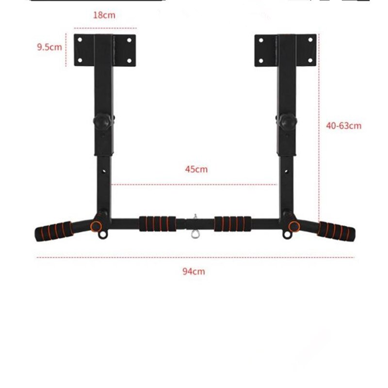 Adjustable Wall Mounted Fitness Horizontal Bar Mul... – Grandado