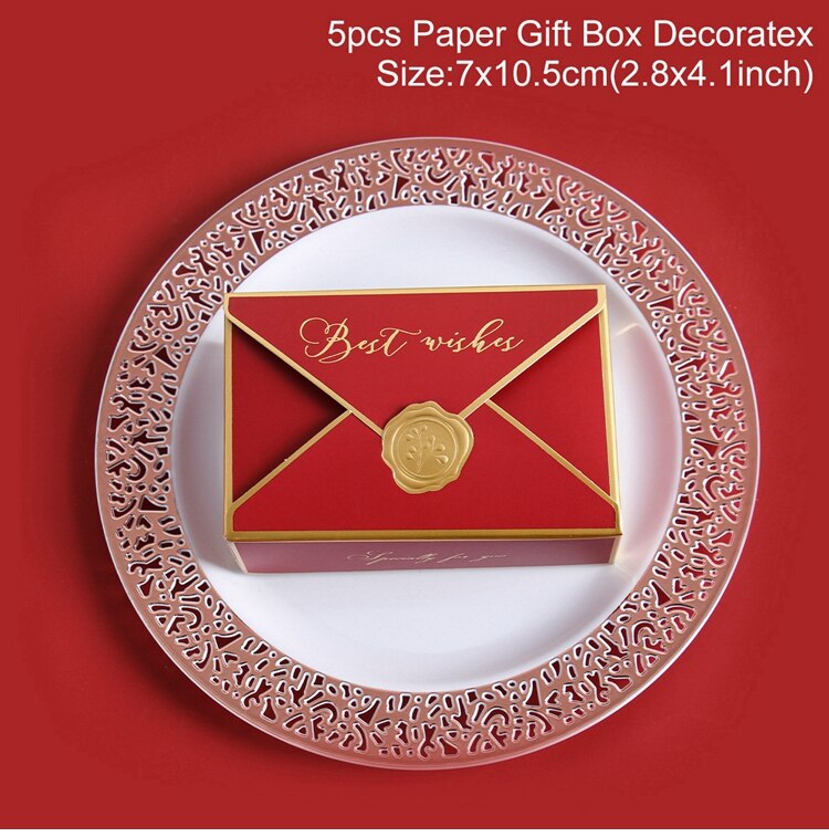 5PCS Envelope Shape Box Packaging Wedding Candy Bo... – Grandado