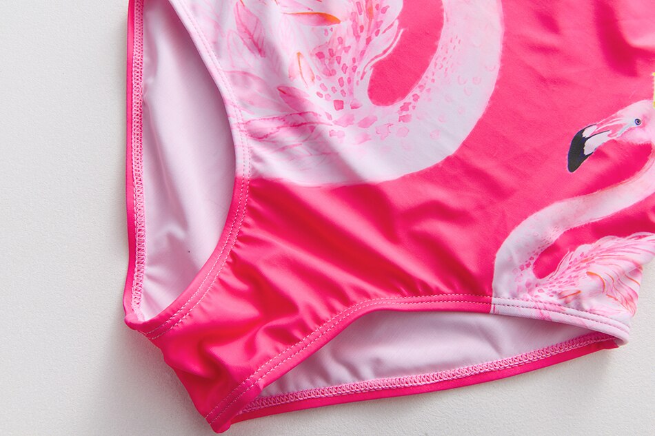Flamingo Girls Swimsuit One Piece Rose Princess Fl... – Vicedeal