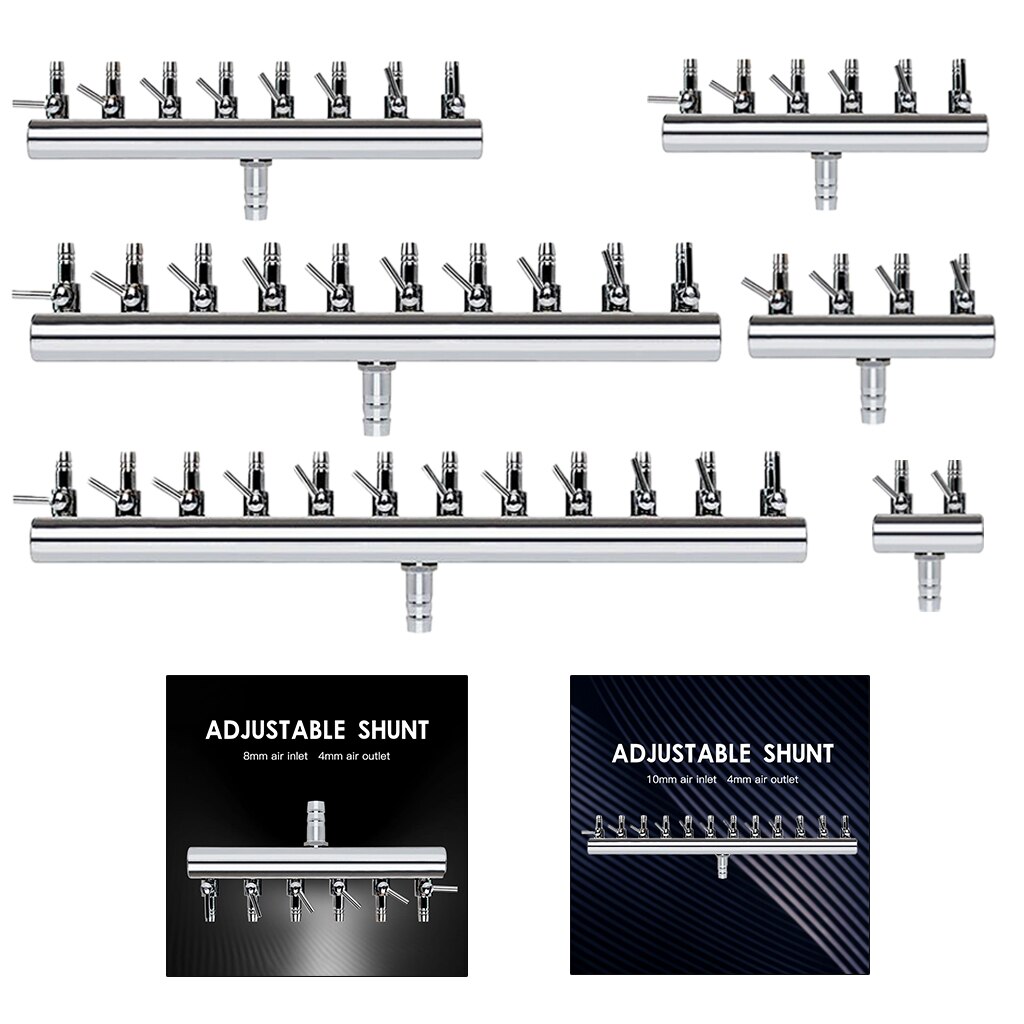 2-12 Way 4mm Stainless Steel Air Flow Distributor ... – Vicedeal