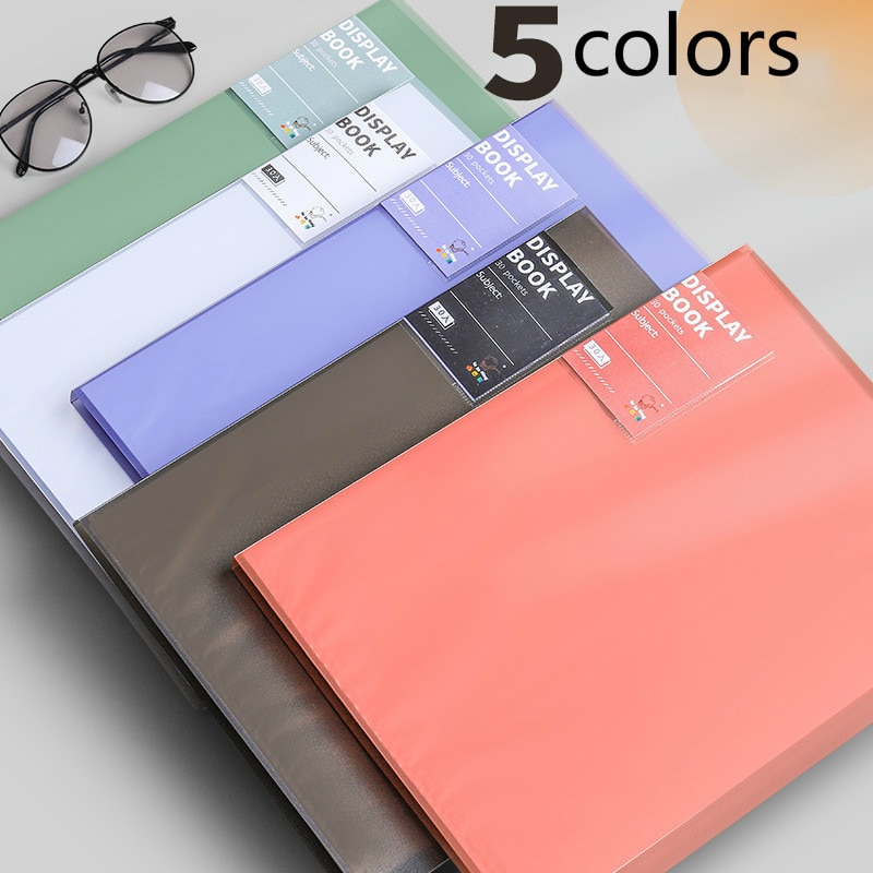 File Folder Organizer 30 40 60 80 Pages A4 Size Pi... – Vicedeal