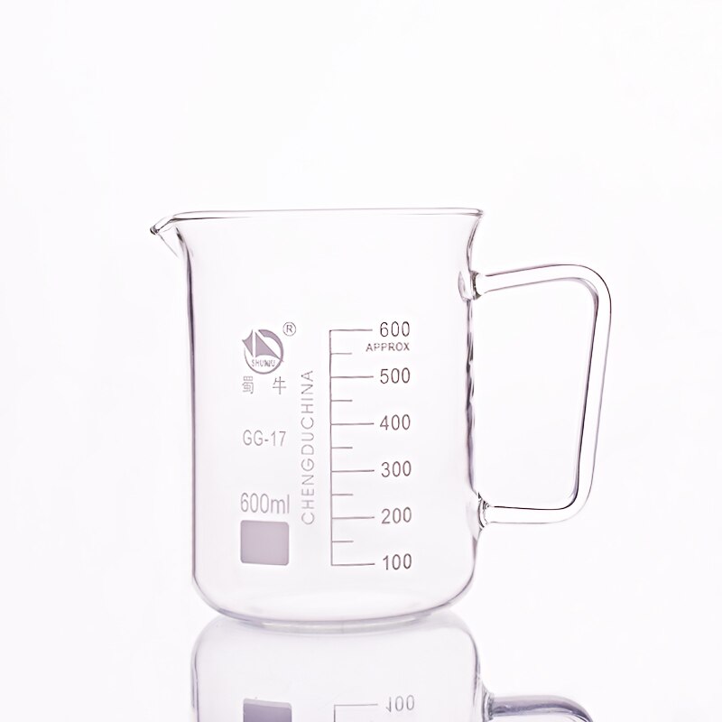 Met handvat beaker in lage vorm, Capaciteit 600 ml... – Grandado