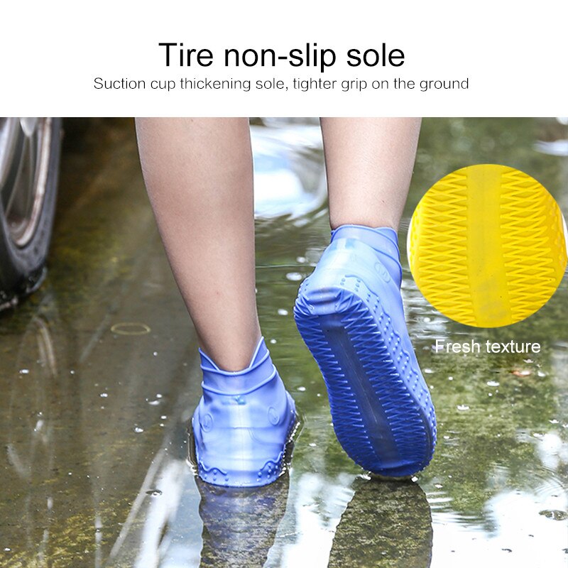 Reusable Rain Shoe Covers Latex Waterproof Rain Shoes Covers Slip ...