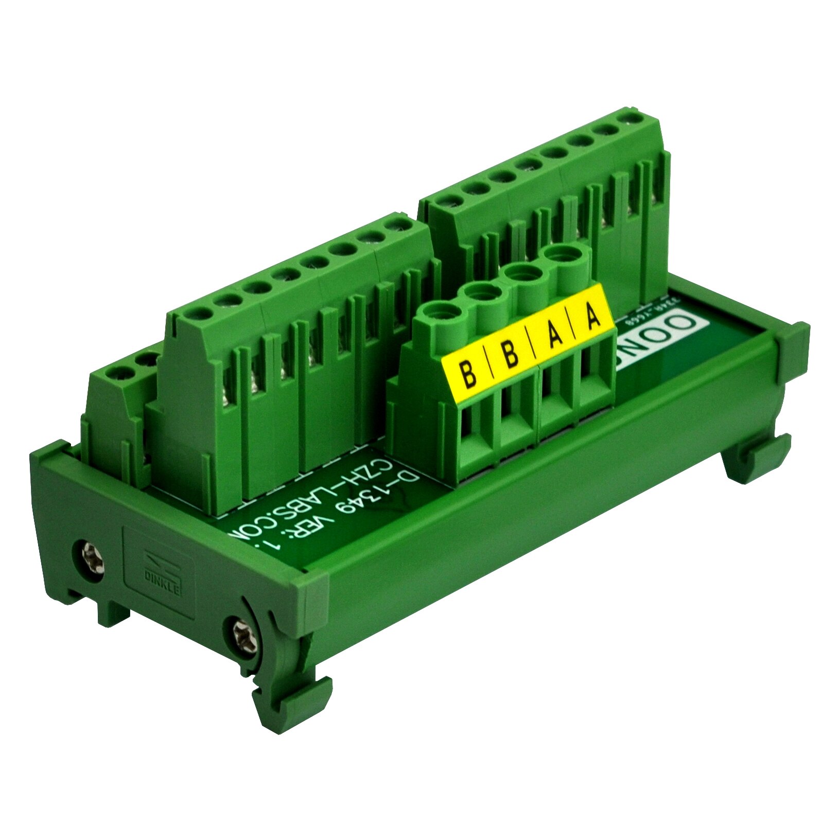 DIN Rail Mount 2x16 Position Screw Terminal Block ... – Vicedeal