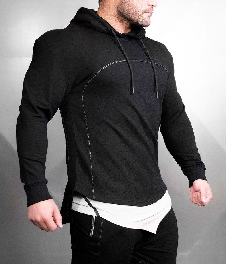 Fitness Sport Hooded Jacket Mens Jogging Running S... – Grandado