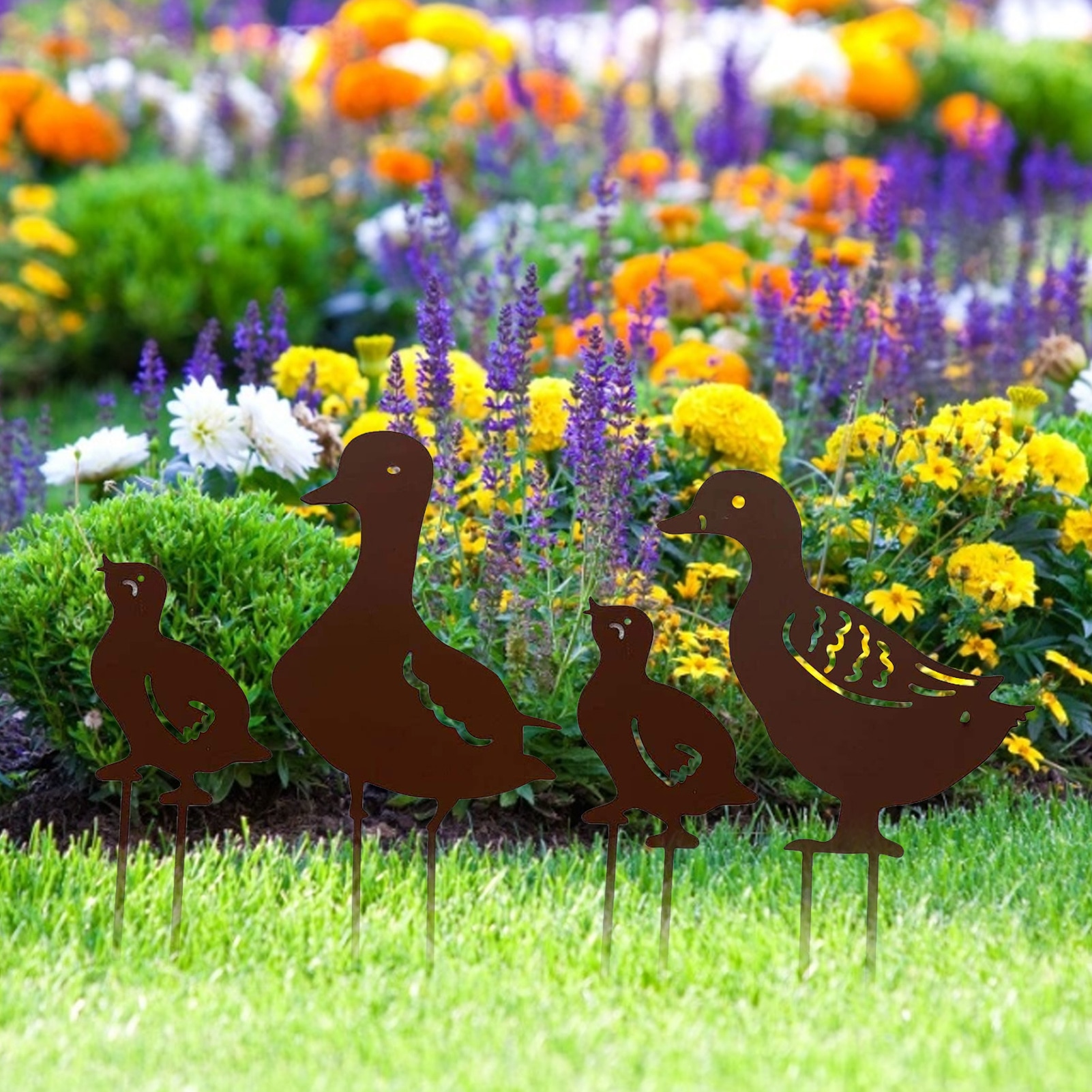 Duck Garden Decoration Outdoor Garden Statues Plas... – Grandado