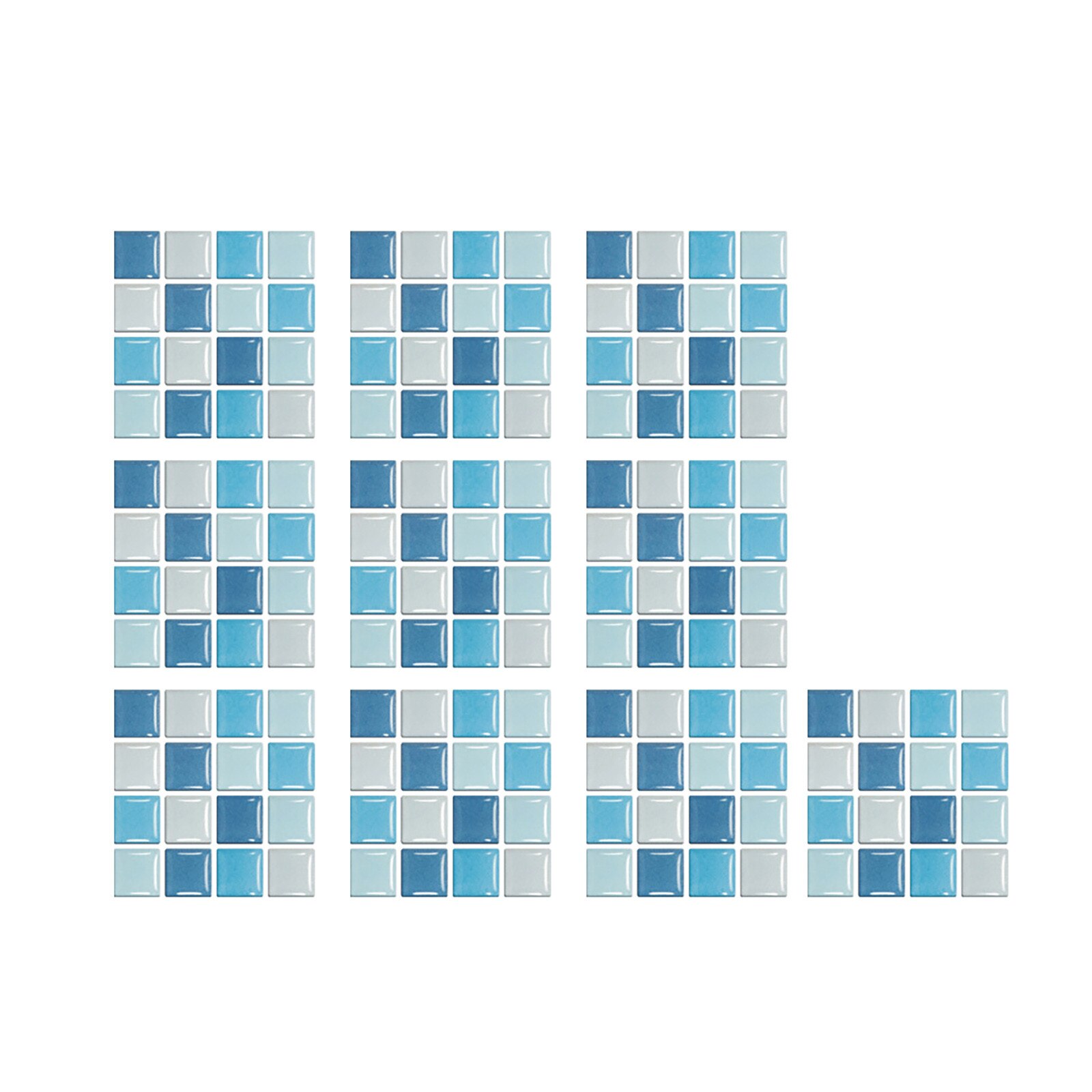 10pc 3d Crystal Waterproof Tile Stickers Turquoise... – Grandado