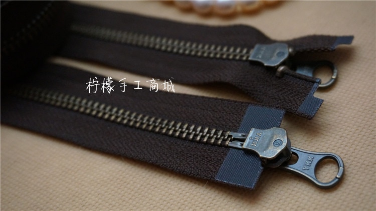 YKK zipper 5 metal green bronze double open zipper... – Grandado