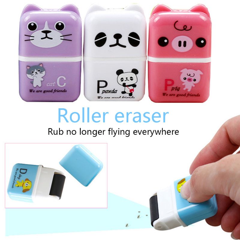 Cute Cartoon Roller Eraser Roller Colorful Rectang... – Grandado