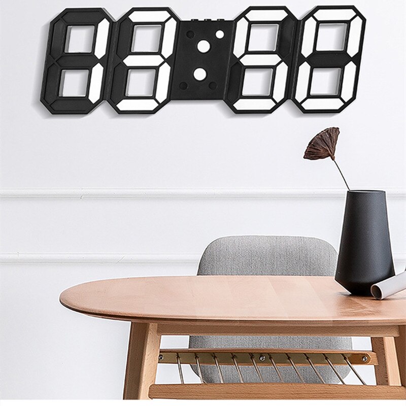 Grote Digitale Wandklok Temperatuur Datum Voice Co... – Vicedeal